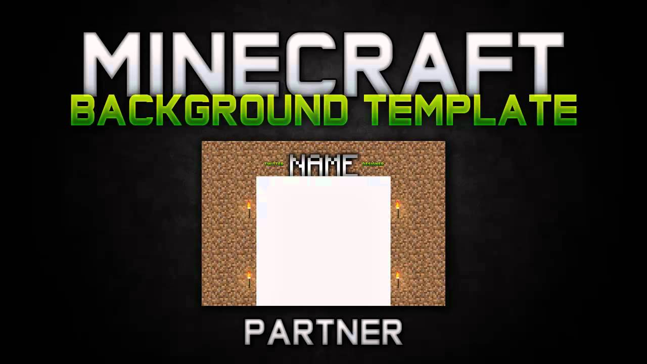 YouTube Minecraft Background Template GIVEAWAY! (PARTNER) - YouTube