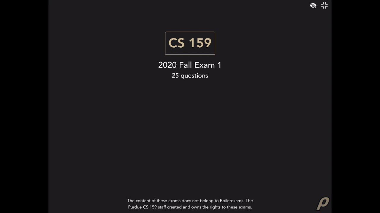 CS 159 2020 Fall E1 - YouTube