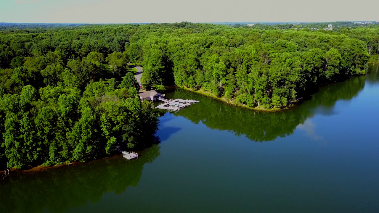 Seneca Creek State Park Aerial View by Drone - YouTube