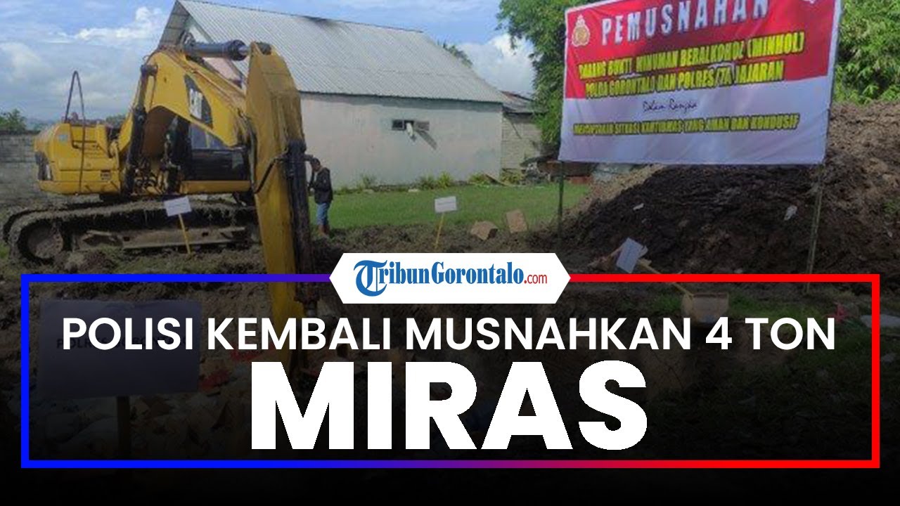 Polisi Kembali Memusnahkan 4 ton Miras Gorontalo, Rata-rata Cap Tikus ...