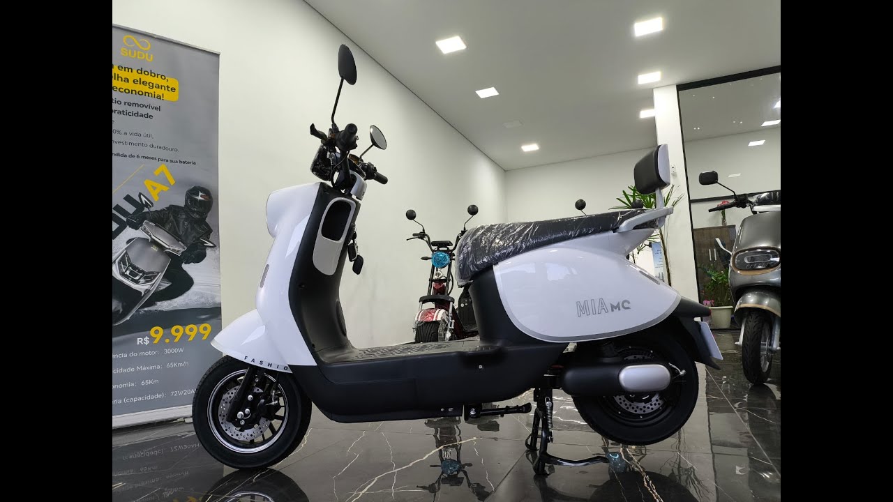 Moto Elétrica Scooter 1000vw Mia - YouTube