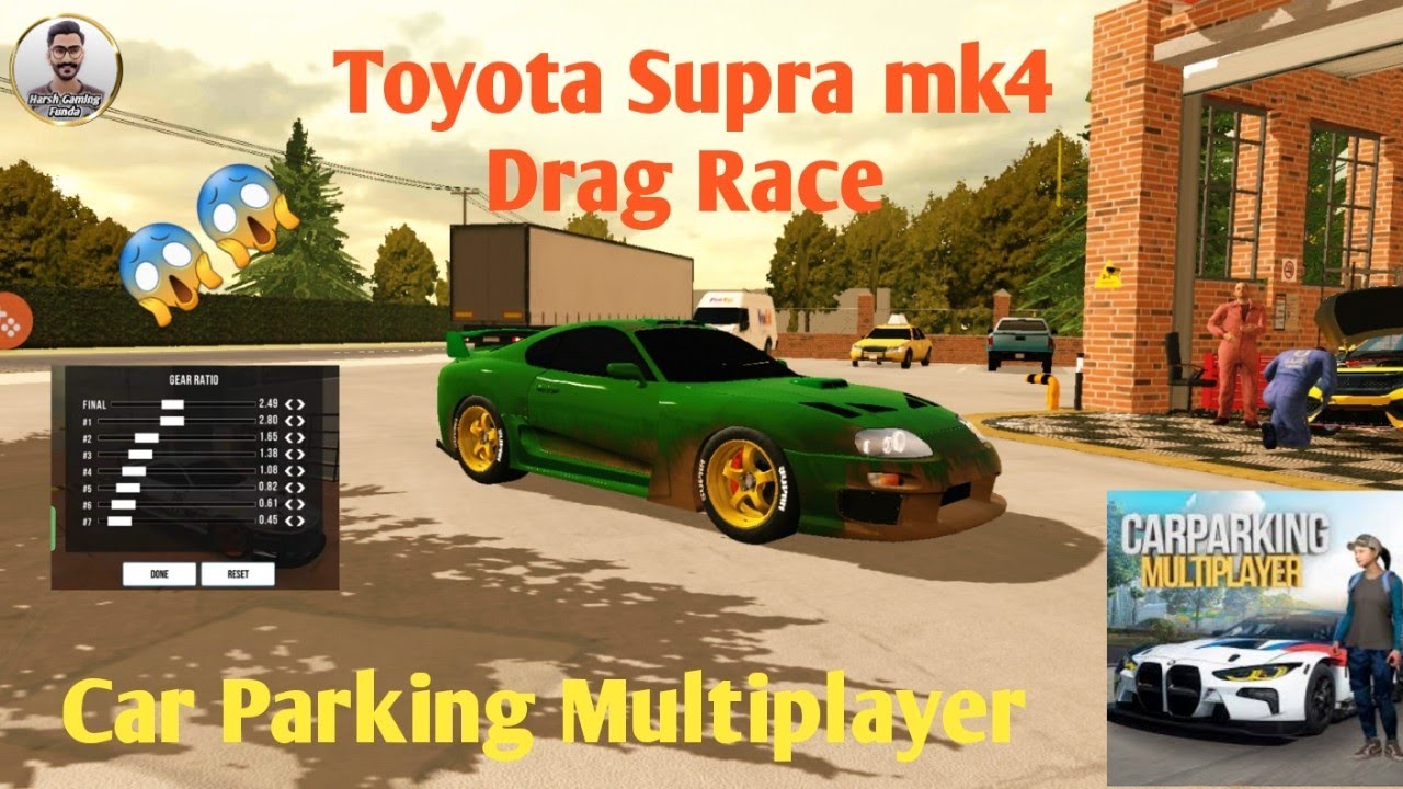 Toyota Supra mk4 drag race || Car Parking Multiplayer Gameplay - YouTube