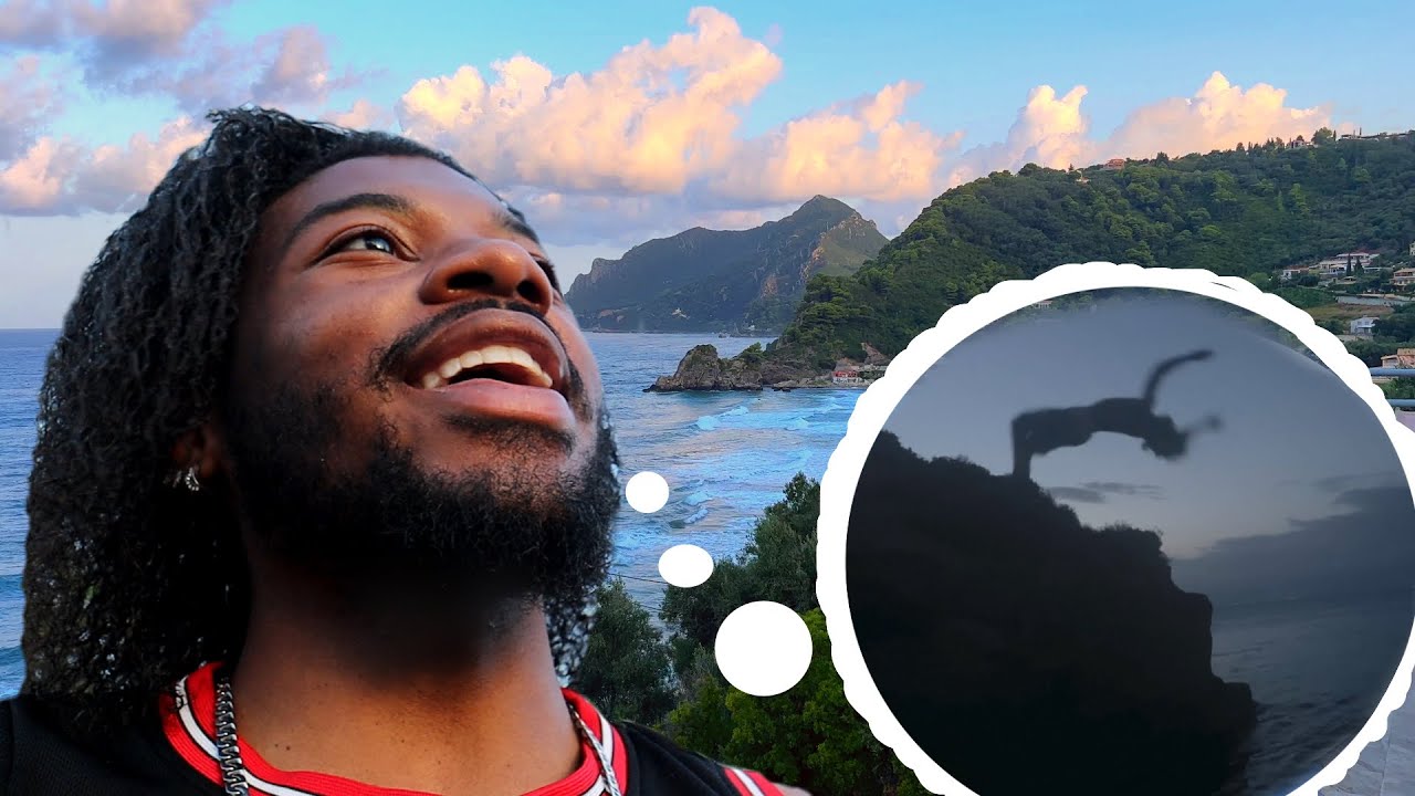 I Went Night Cliff Diving In Corfu, Greece! (Pitch Dark) - Travel Vlog ...