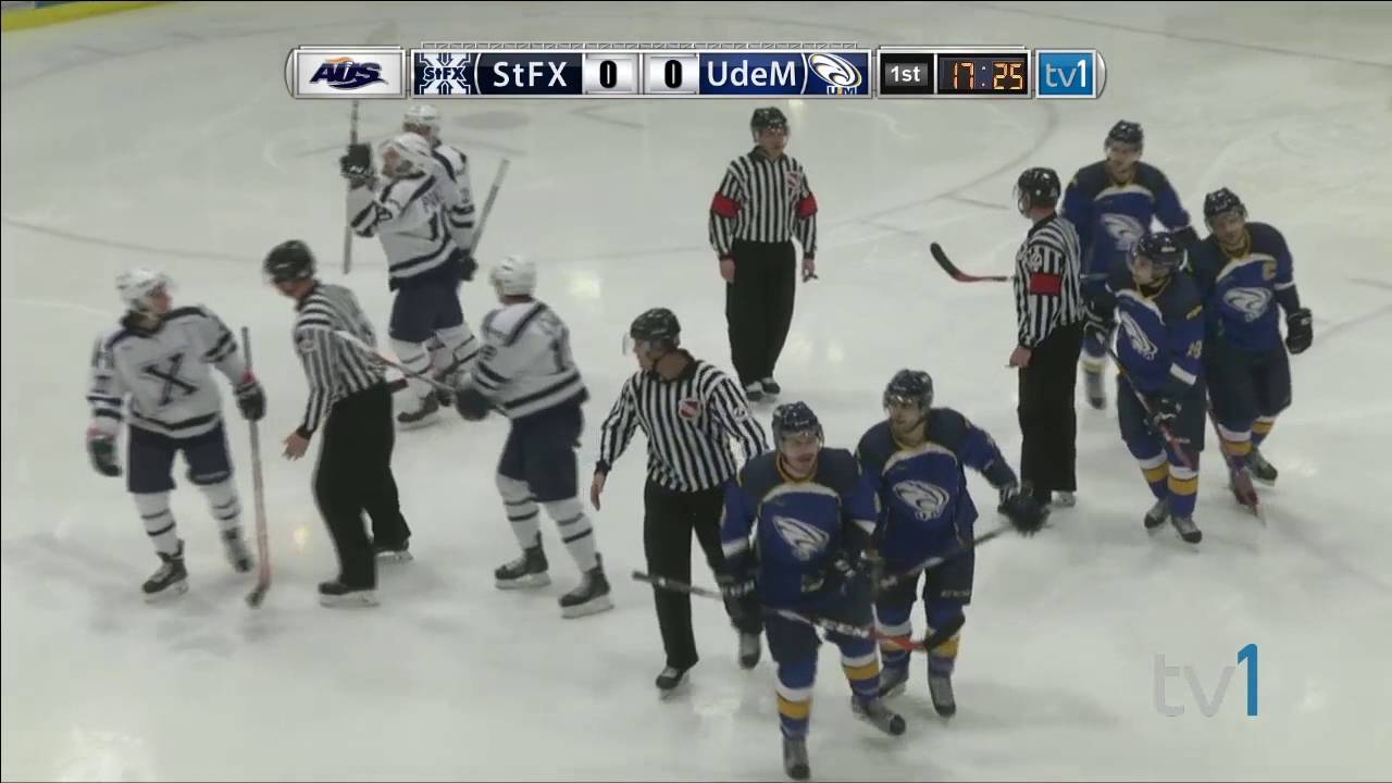 U de M vs STFX Men's Hockey Jan 22 2016 - YouTube