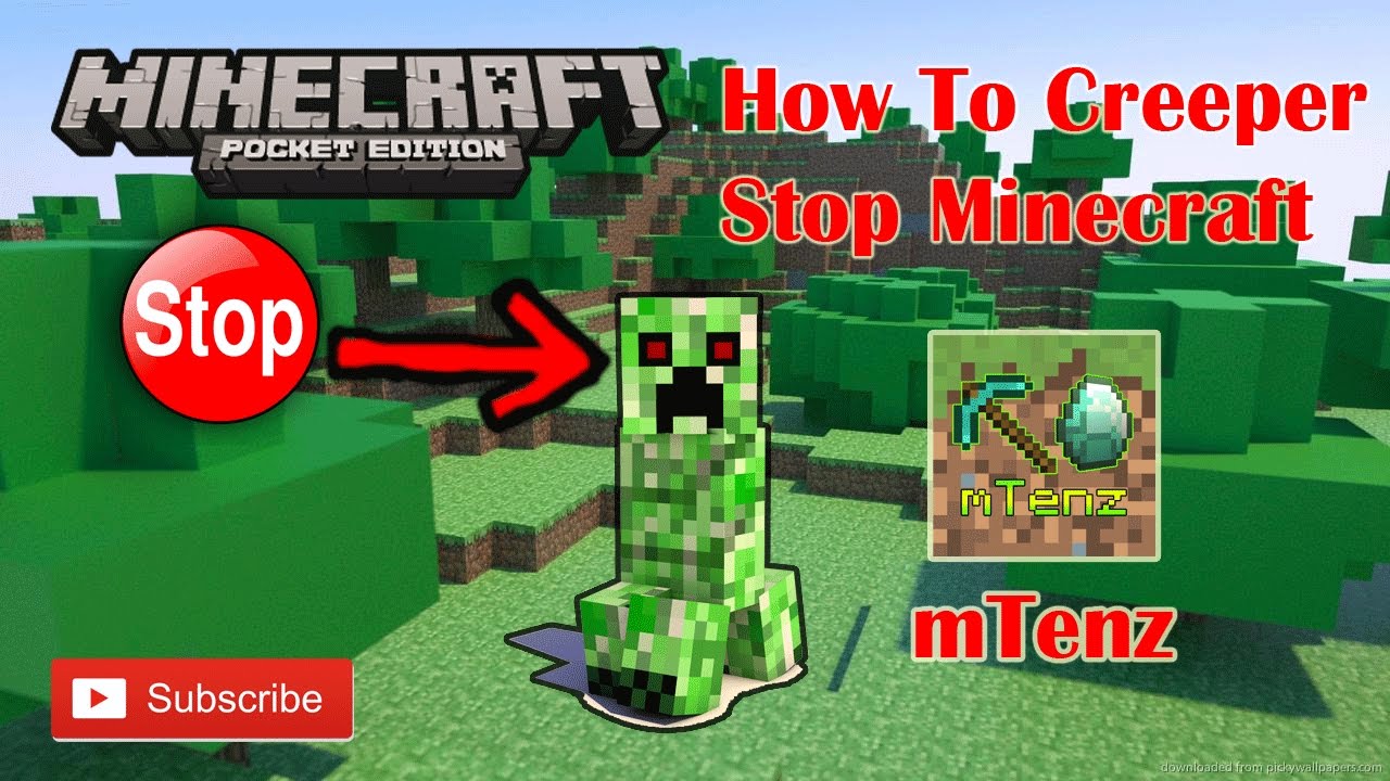 [2min Trick #5] How to STOP Creeper in Minecraft | របៀបបញ្ឈប់ក្រែបភើ ...