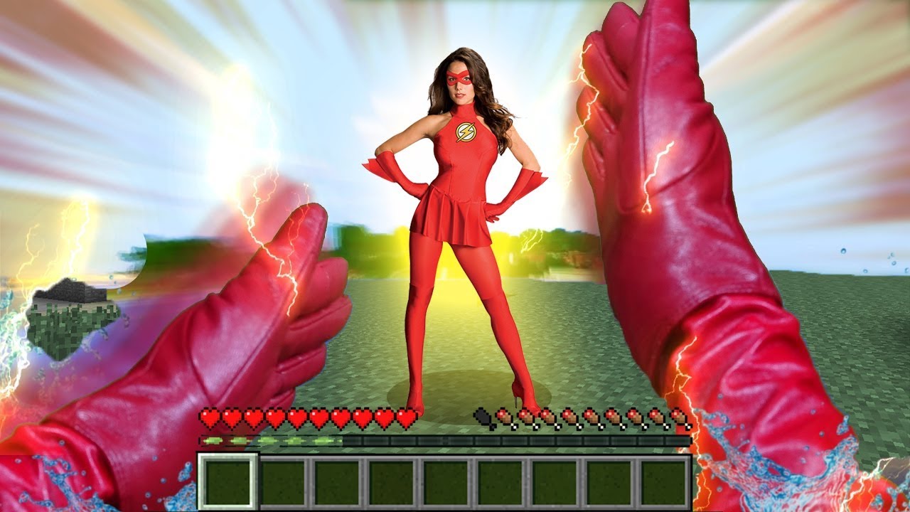 VIREI O FLASH NO MINECRAFT REALISTA NA VIDA REAL ( REALISTIC MINECRAFT ANIMATION ) - YouTube