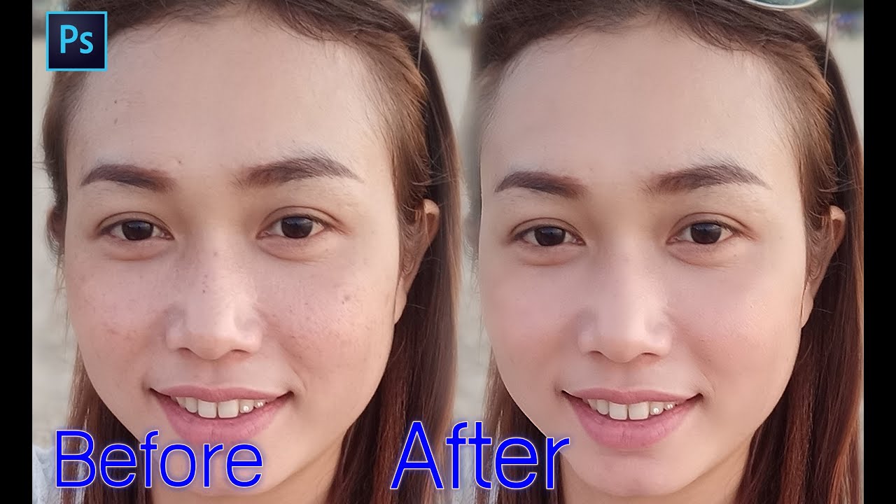 how to photoshop cc face blur - YouTube