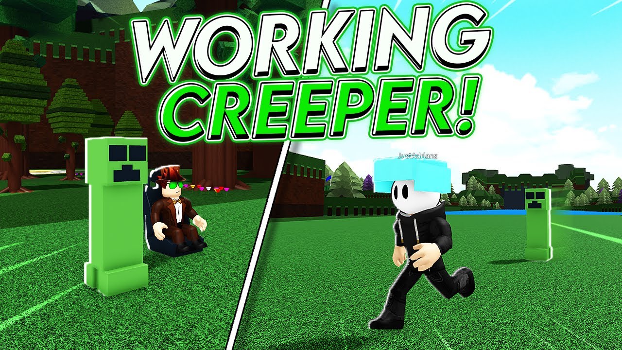 Working Minecraft Creeper Tutorial In Roblox Build A Boat For Treasure ...