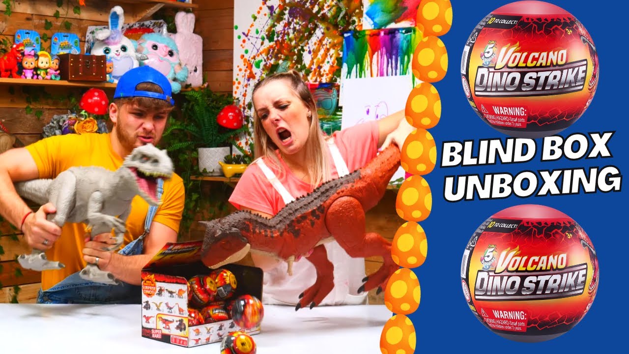 ZURU 5 SURPRISE DINO STRIKE VOLCANO EDITION #5surprise #dinostrike # ...