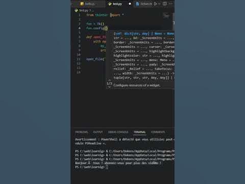 comment ouvrir un fichier texte sur une fenêtre sous python - YouTube