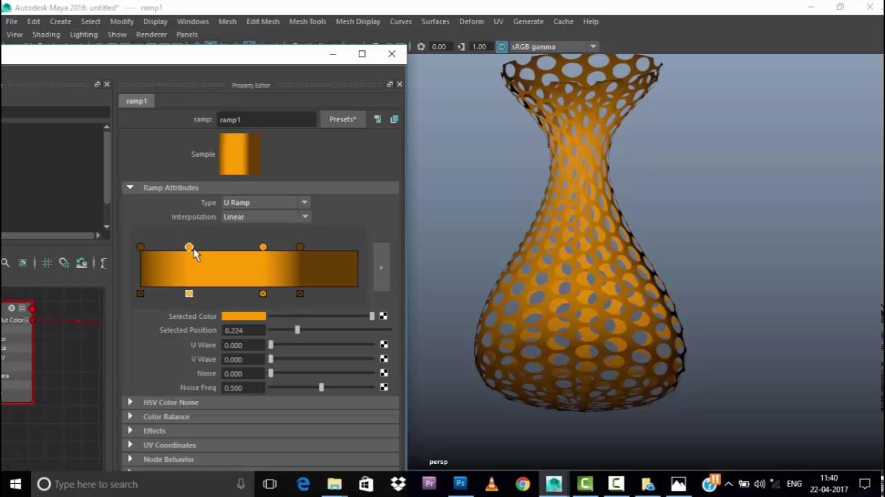 autodesk maya ramp with transparency - YouTube