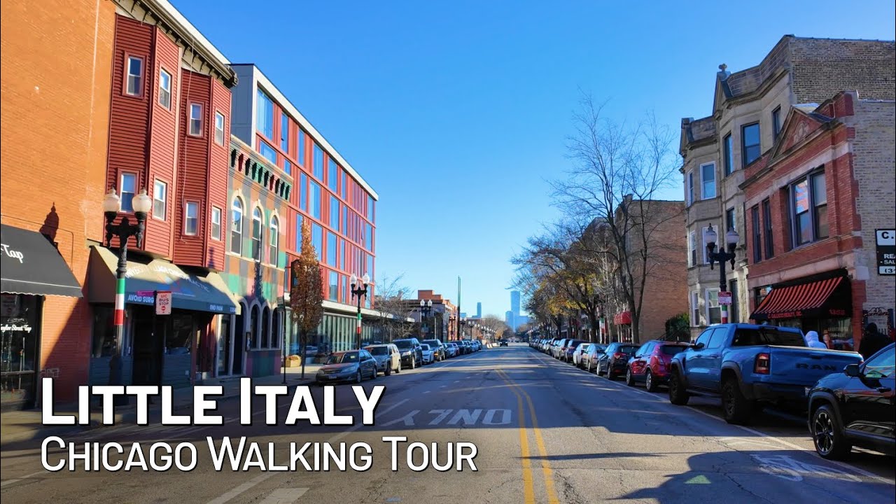 Chicago - Little Italy Neighborhood Walk, Taylor Street - YouTube