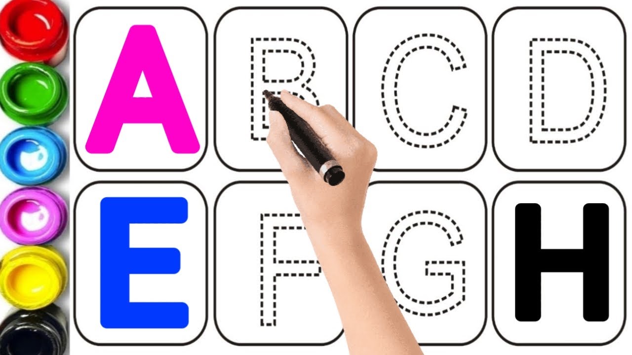 Learn ABCD Alphabets and numbers counting 123.Shapes for kids and ...