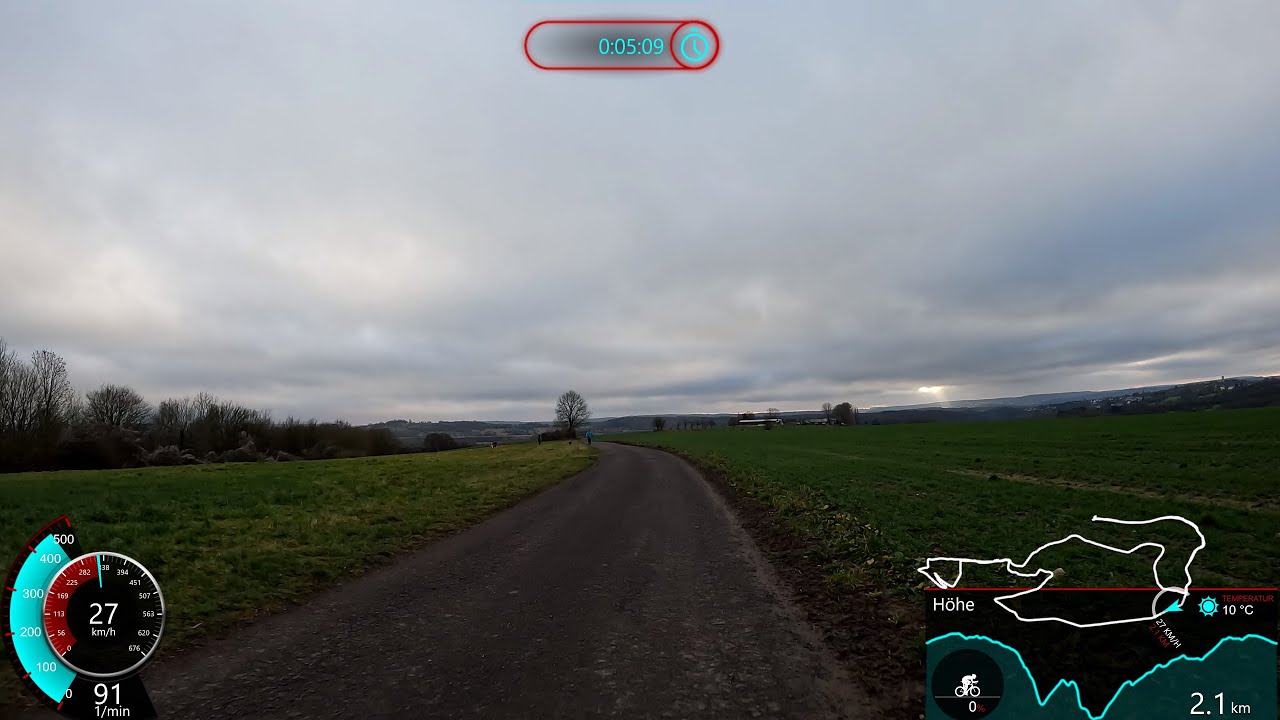 Last Indoor Cycling Workout 2021 with Garmin Speed Display 4K Video ...