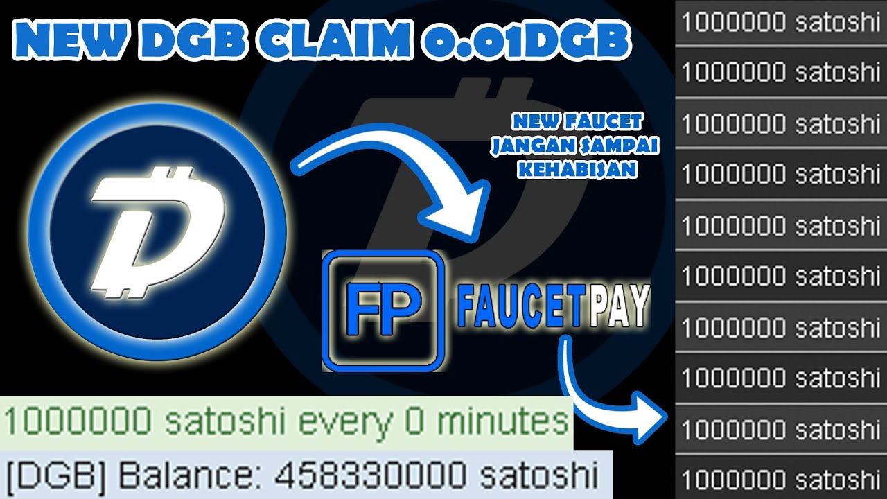 NEW FAUCET FOR DIGIBYTE 0 01DGB CLAIM NO TIMER FREE DGB COIN BIG REWARD ...
