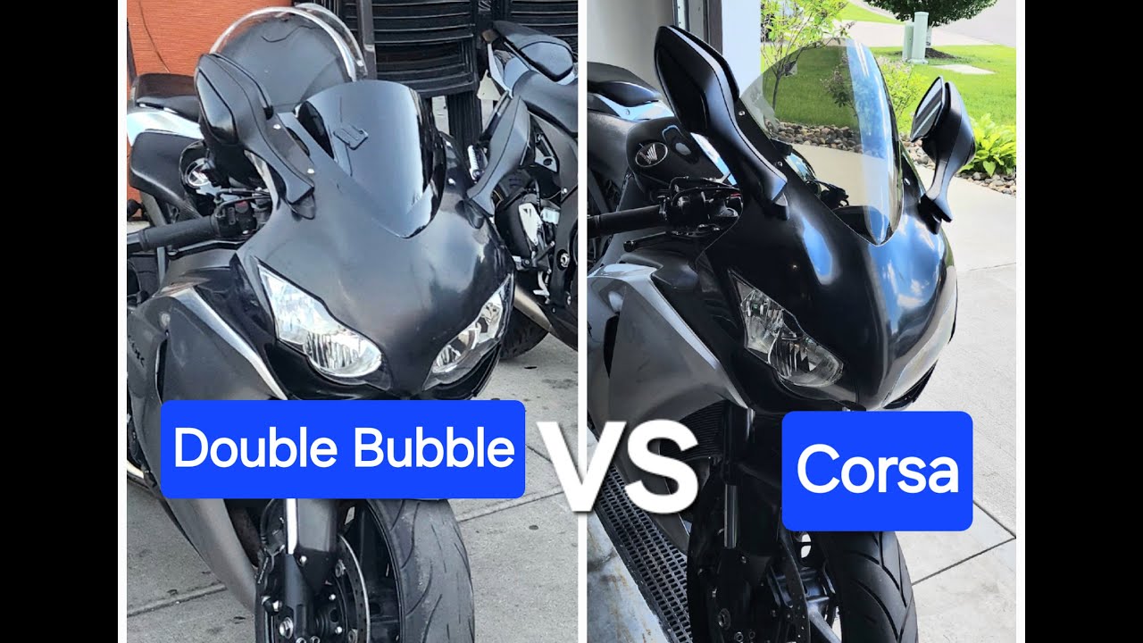 Double Bubble Vs Corsa Zero Gravity Review (Motovlog) - YouTube