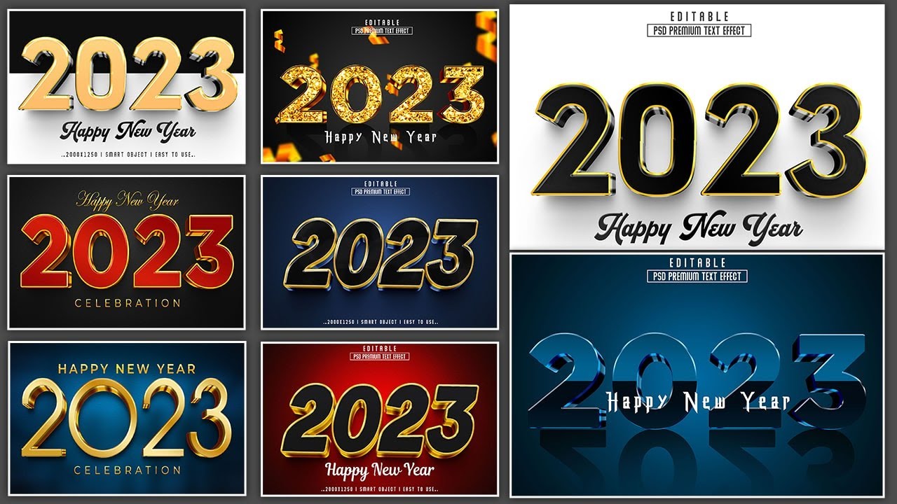 2023 Text Effect PSD Free Download || Nitesh GFX || - YouTube