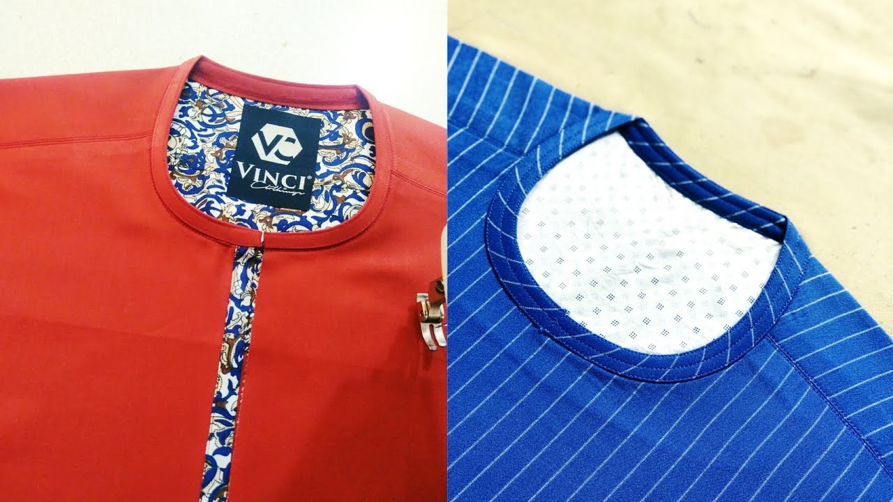 HOW TO PIPE NECKLINE FOR SENATOR WEARS - YouTube