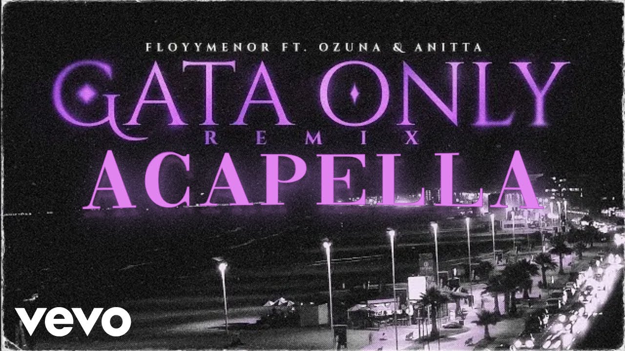 (ACAPELLA) GATA ONLY REMIX | Floyymenor, Ozuna y Anitta - YouTube