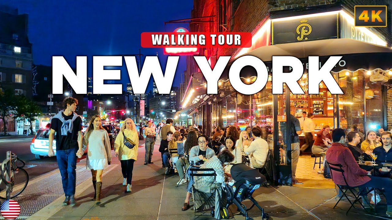 NEW YORK Walk - Manhattan Nightlife Area West Village 4K Walking Tour ...
