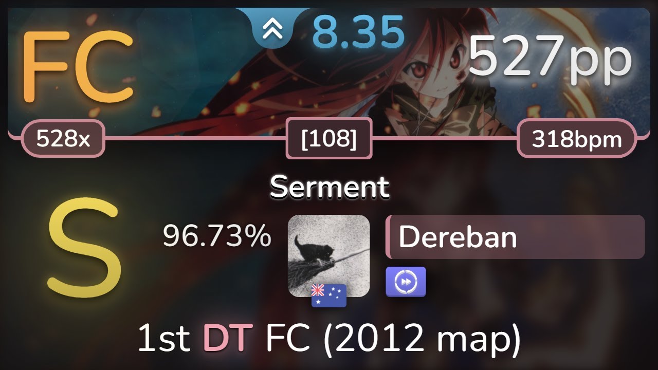 🔔 Dereban | Kawada Mami - Serment [108] +DT 96.73% FC 527pp - osu ...