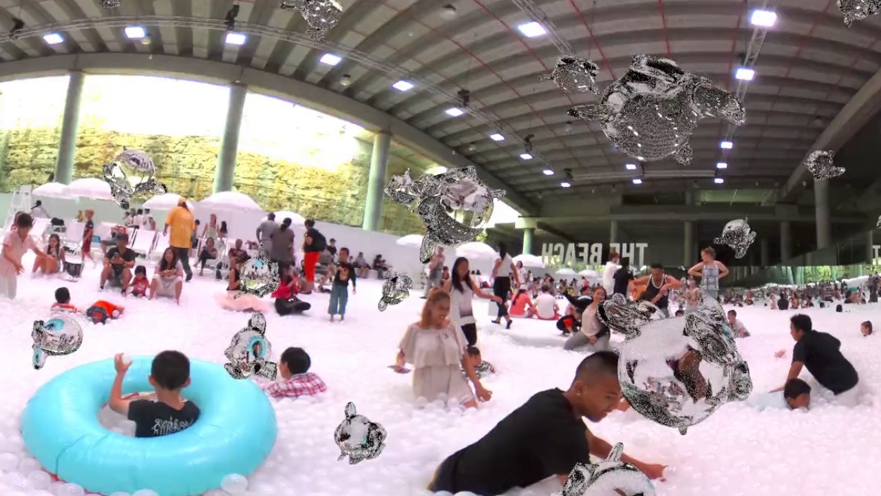 DEMO / Static Theta 360 image and animated monkeys - YouTube