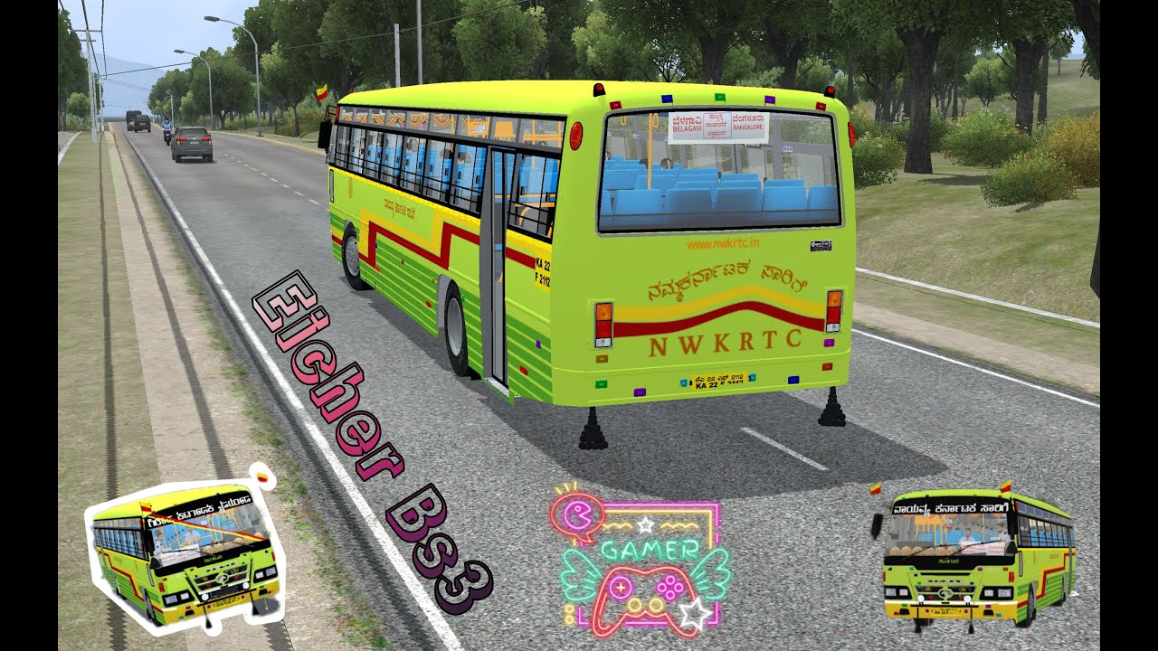 KSRTC Eicher Bs3 | Nwkrtc #maleo #bussidmaleo #bussid #ksrtcbussidmod # ...