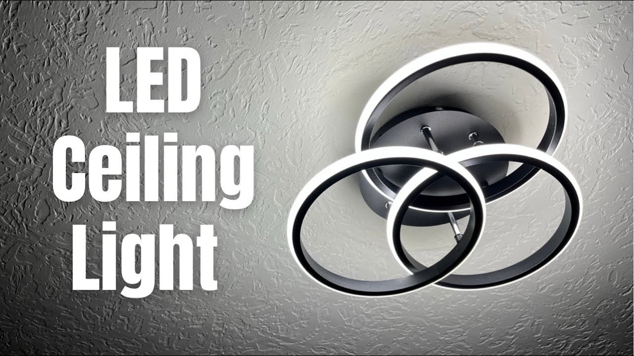 Awesome LED Ring Ceiling Light - YouTube
