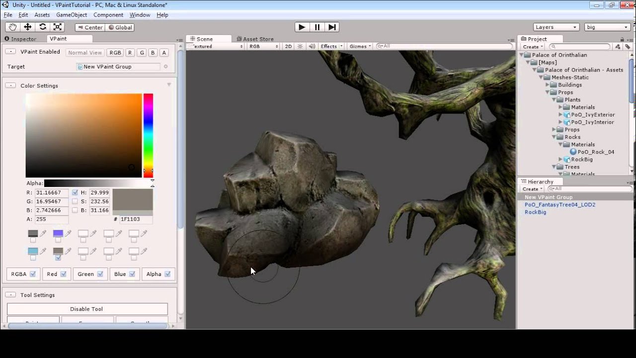 VPaint: Getting Started, Baking Ambient Occlusion - YouTube