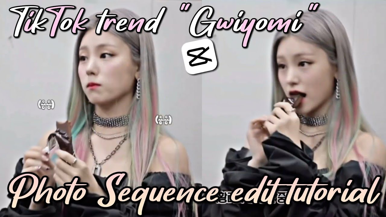 ˚ TikTok trend " Gwiyomi " Photo Sequence kpop edit tutorial — CapCut ...
