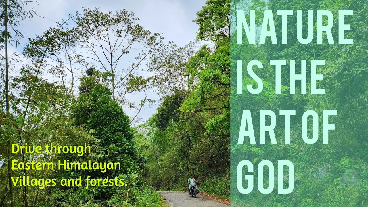 Nature is the art of God. Drive through Eastern Himalayan villages ...