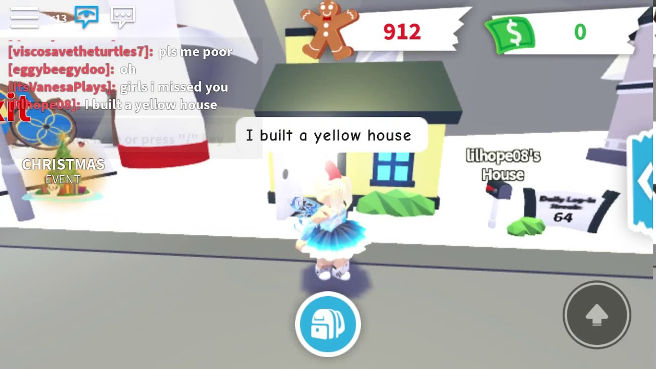 💛 I built a yellow house with a money limit in adopt me 💛 - YouTube