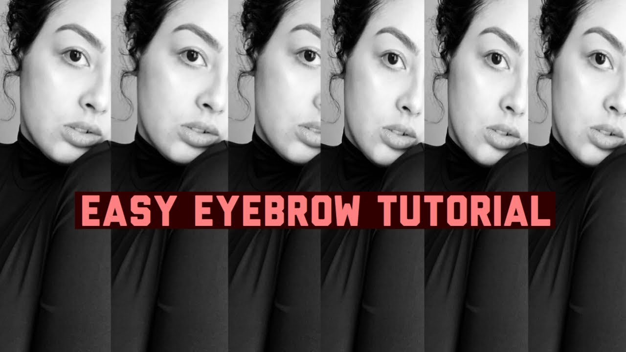EASY eyebrow tutorial!! - YouTube