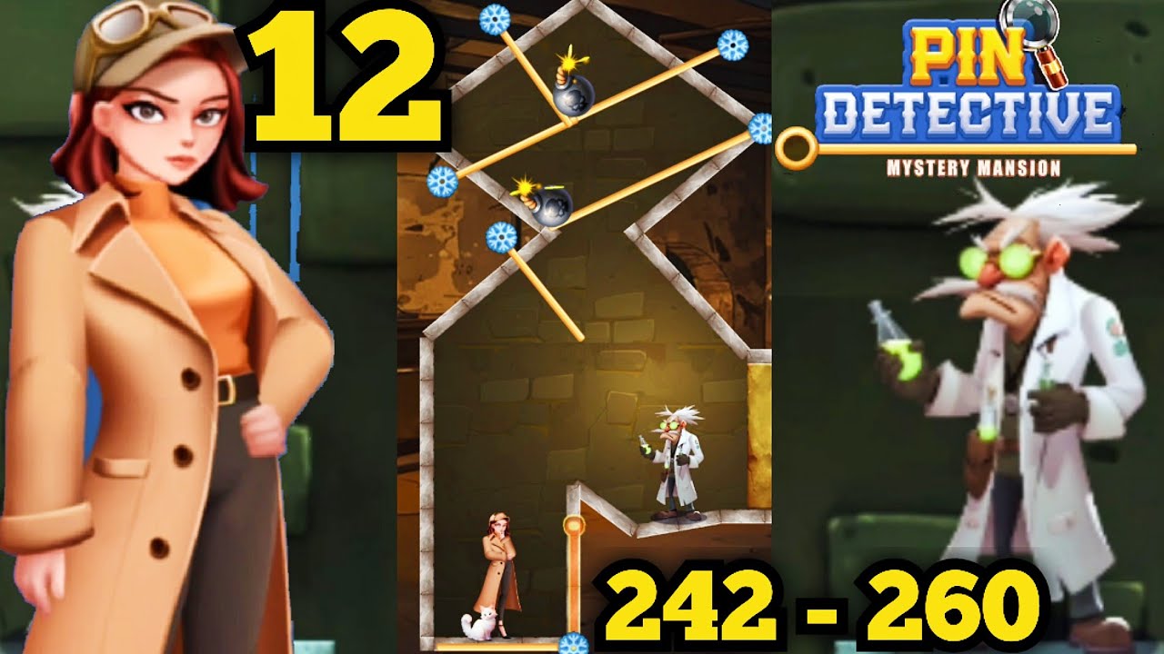 Pin Detective Mystery Mansion Level 242 to Level 260 Gameplay Walkthrough - YouTube