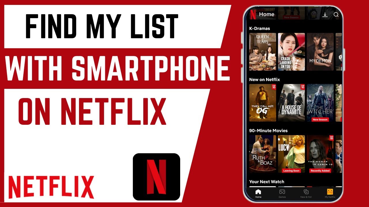 How To Find Movies Added To My List On Netflix With Smartphone - YouTube