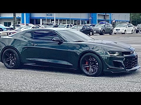 Spotted that dark green Chevrolet Camaro ZL1 1LE in Oak Lawn, Illinois ...