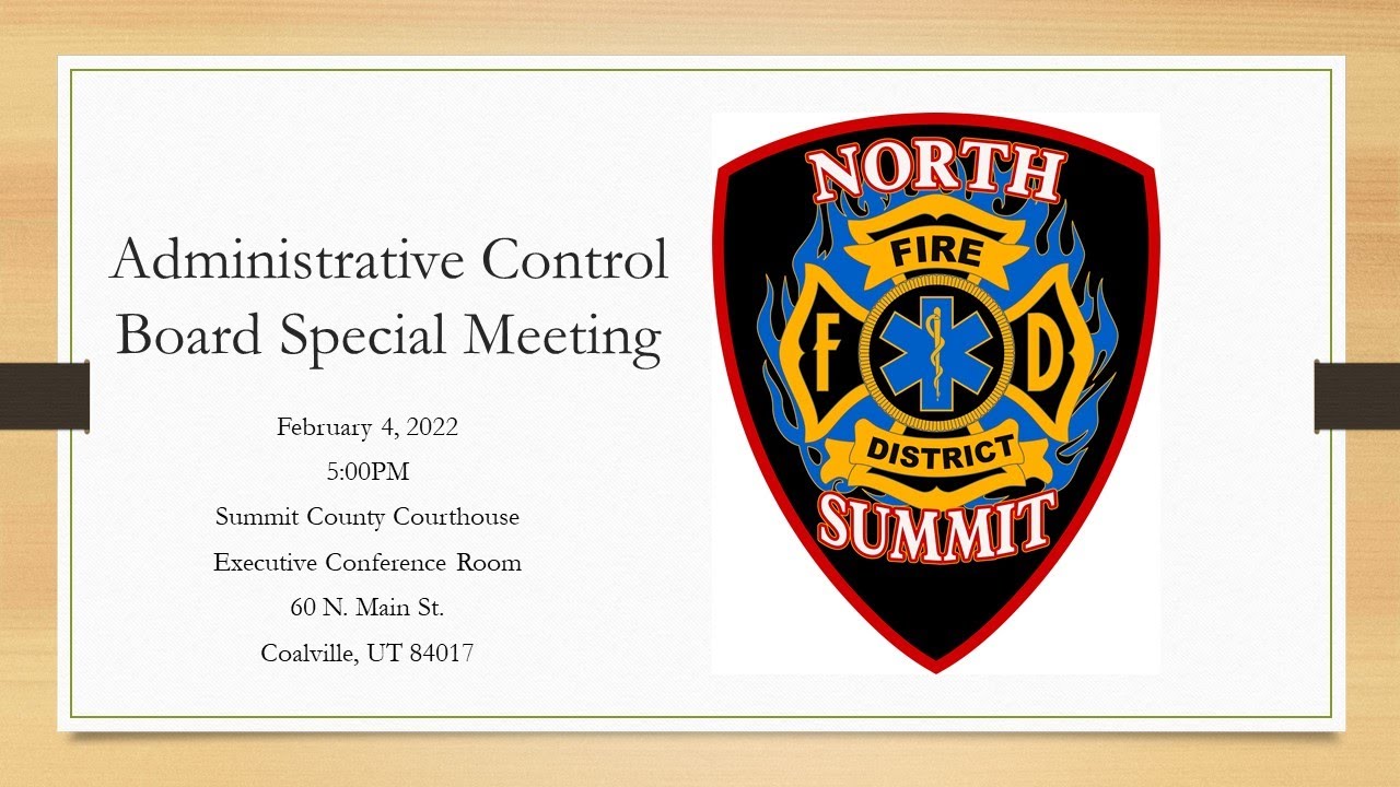 Special Administrative Control Board Meeting 02.04.2022 - YouTube