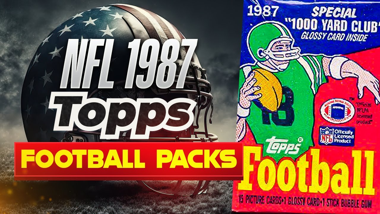 NFL 1987 Topps Football Pack 🏈 (Eric Dickerson) and Many More! - YouTube