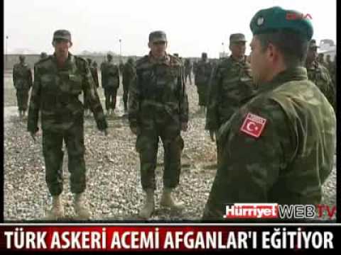 Türk Askeri Acemi Afganistan  li  askerleri Egitiyor  ,afgan soldiers in training
