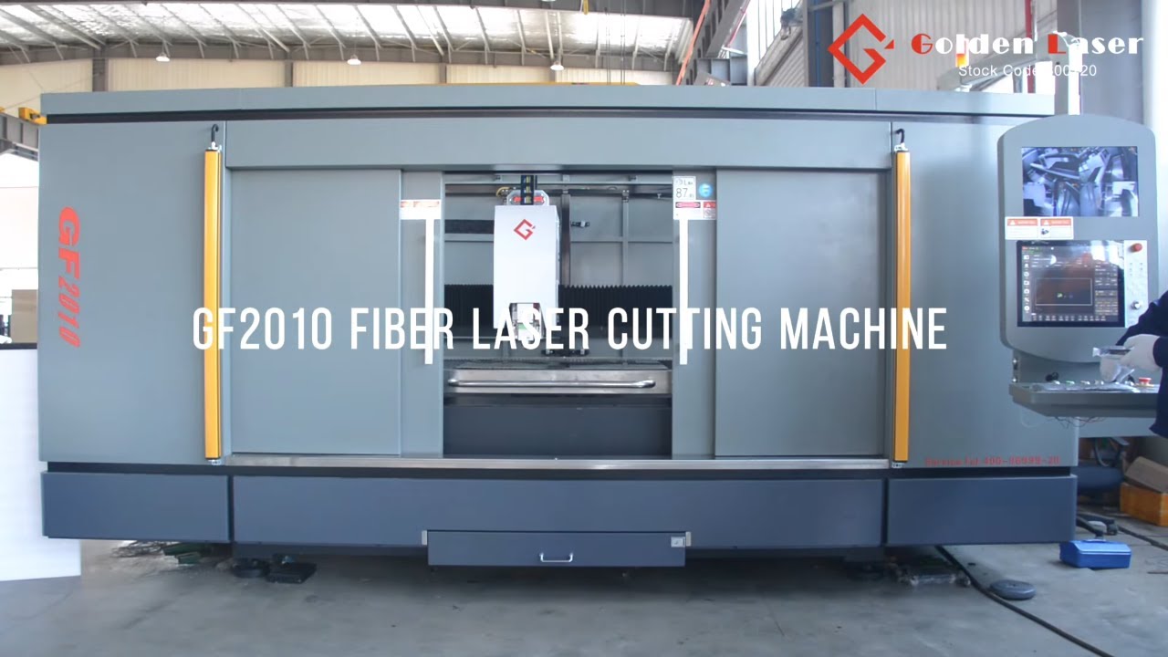 GF-2010 Fiber Laser Cutting Machine Full Cover Design - YouTube