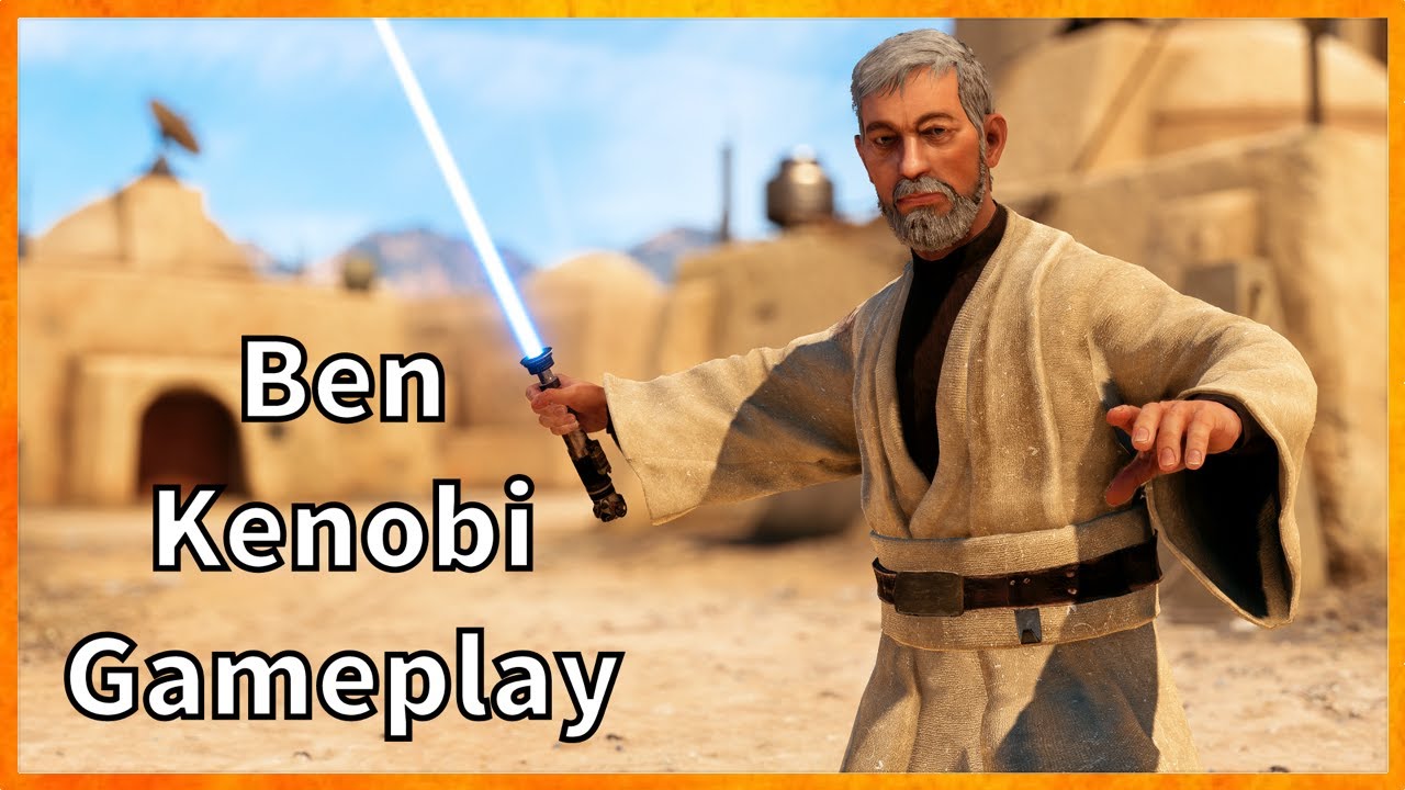 Ben Kenobi Gameplay Star Wars Battlefront 2 - YouTube