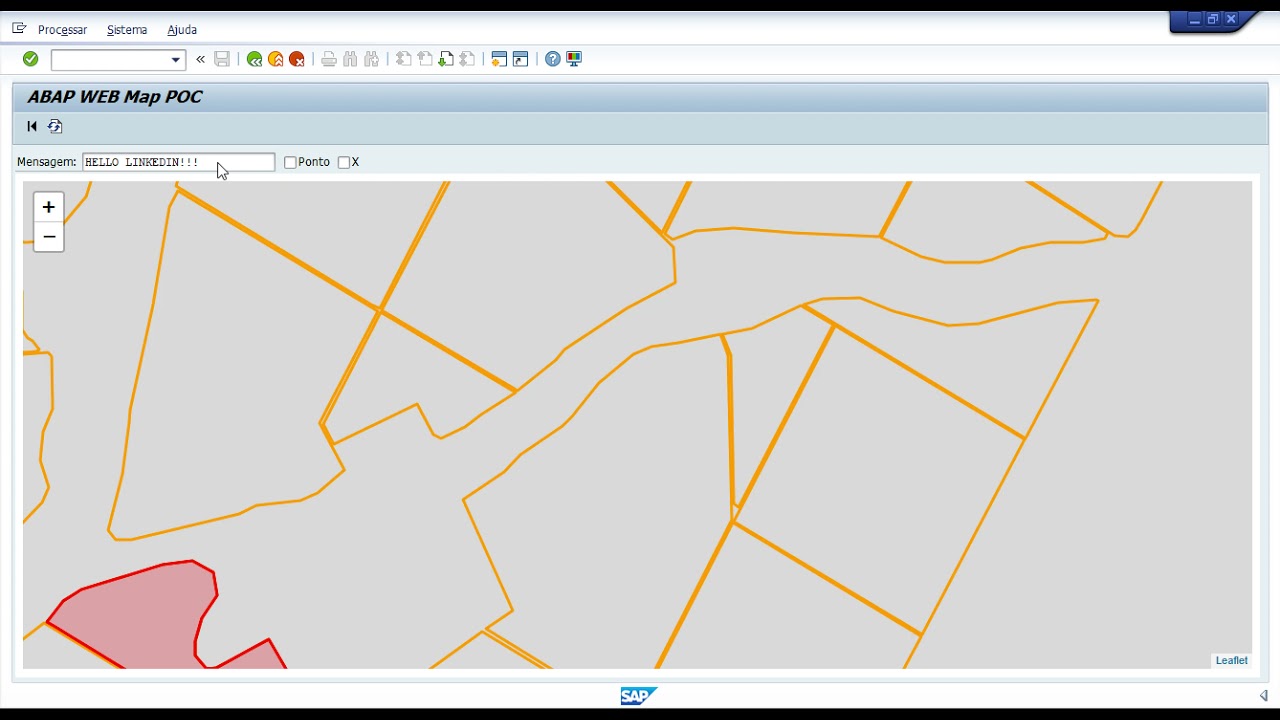 Web Map running in SAP ABAP Transaction - YouTube