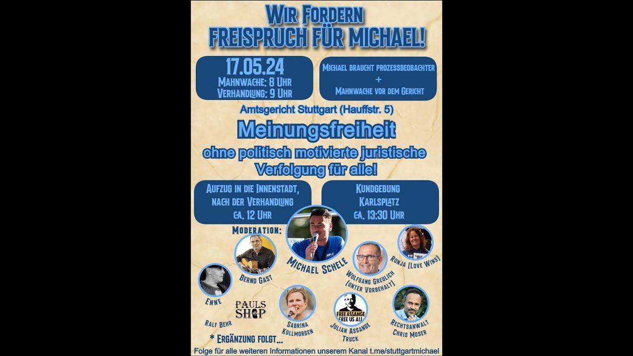 Gerichtsverhandlung Michael S. - Stuttgart (WB) - YouTube