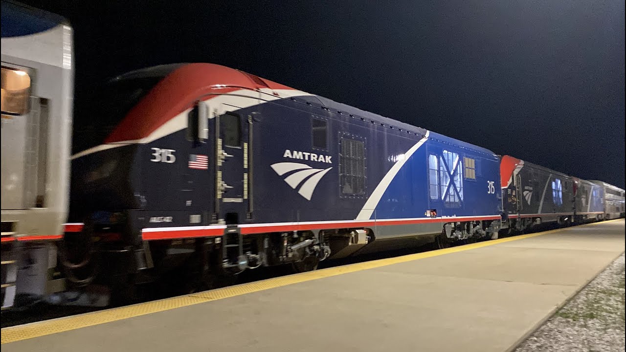 Three New ALC-42 Locomotives On AMTK 30 In Elkhart, IN! 10-4-22 - YouTube