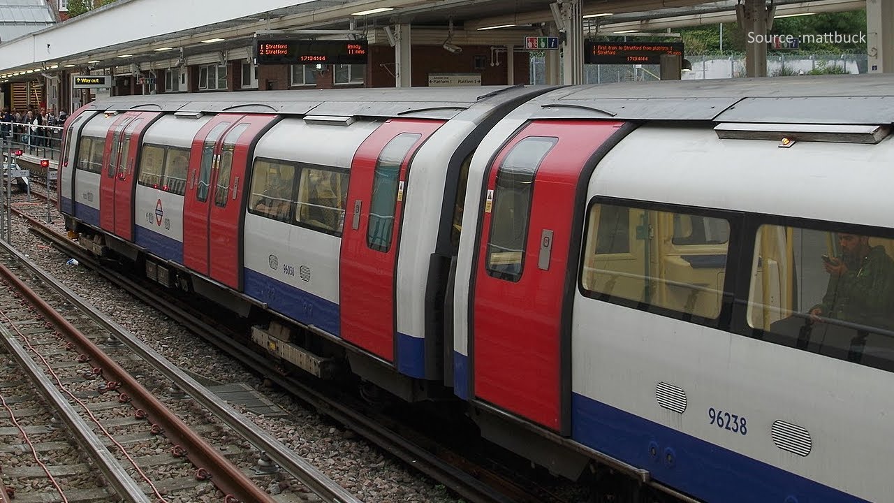 TfL 1996 Tube Stock of Jubilee Line【鉄道走行音】 - YouTube