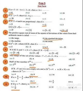 revision prep 3 first term - YouTube