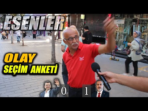 Esenler Olay Seçim Anketi | Kimse Lafını Esirgemedi | Ekrem İmamoğlu - Hakan Fidan