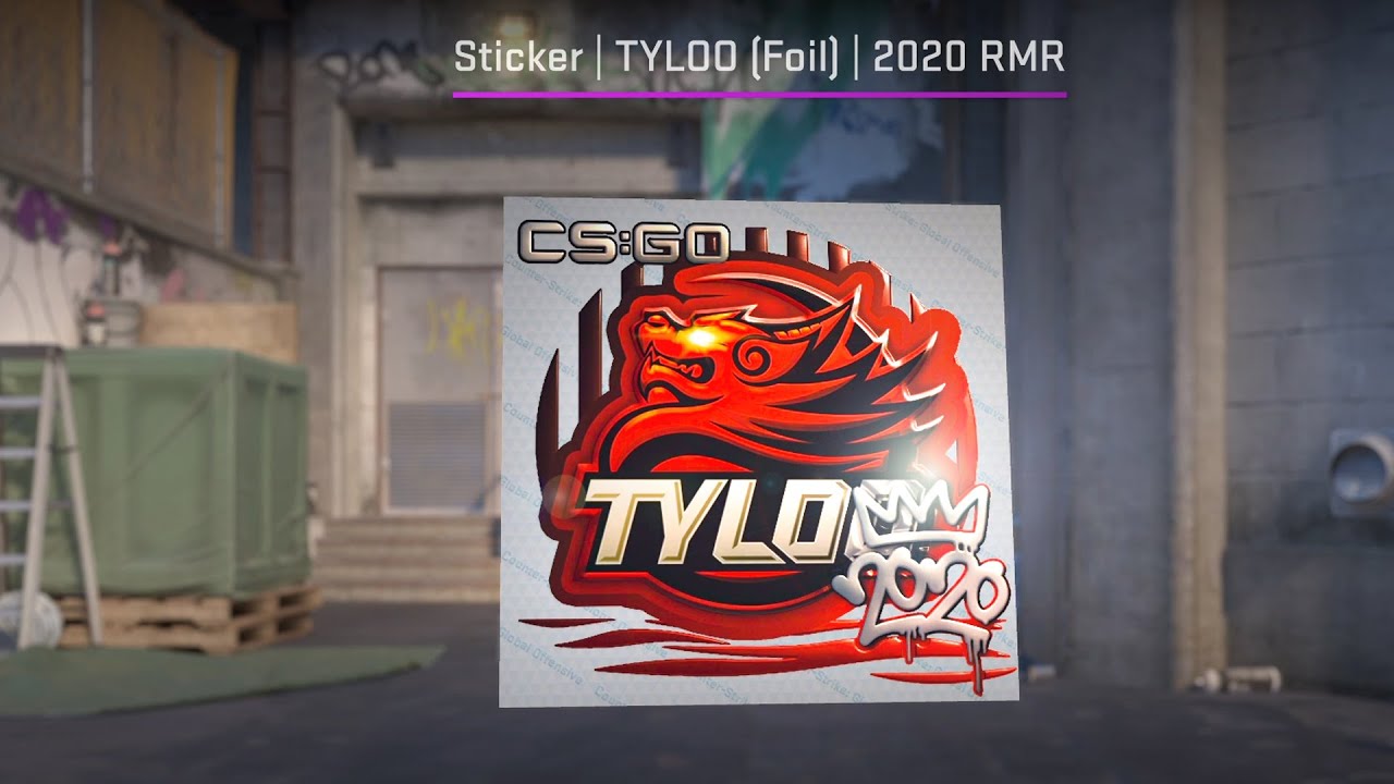 CS2 Updated TYLOO RMR Foil Sticker - YouTube