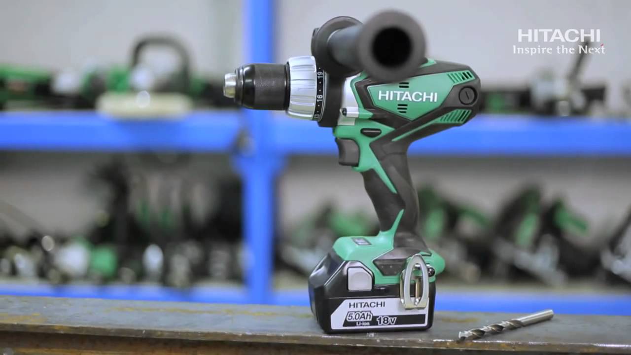 Hitachi - DV18DSDL 18V Combi Drill With 2 x 5.0Ah Li-Ion Batteries ...