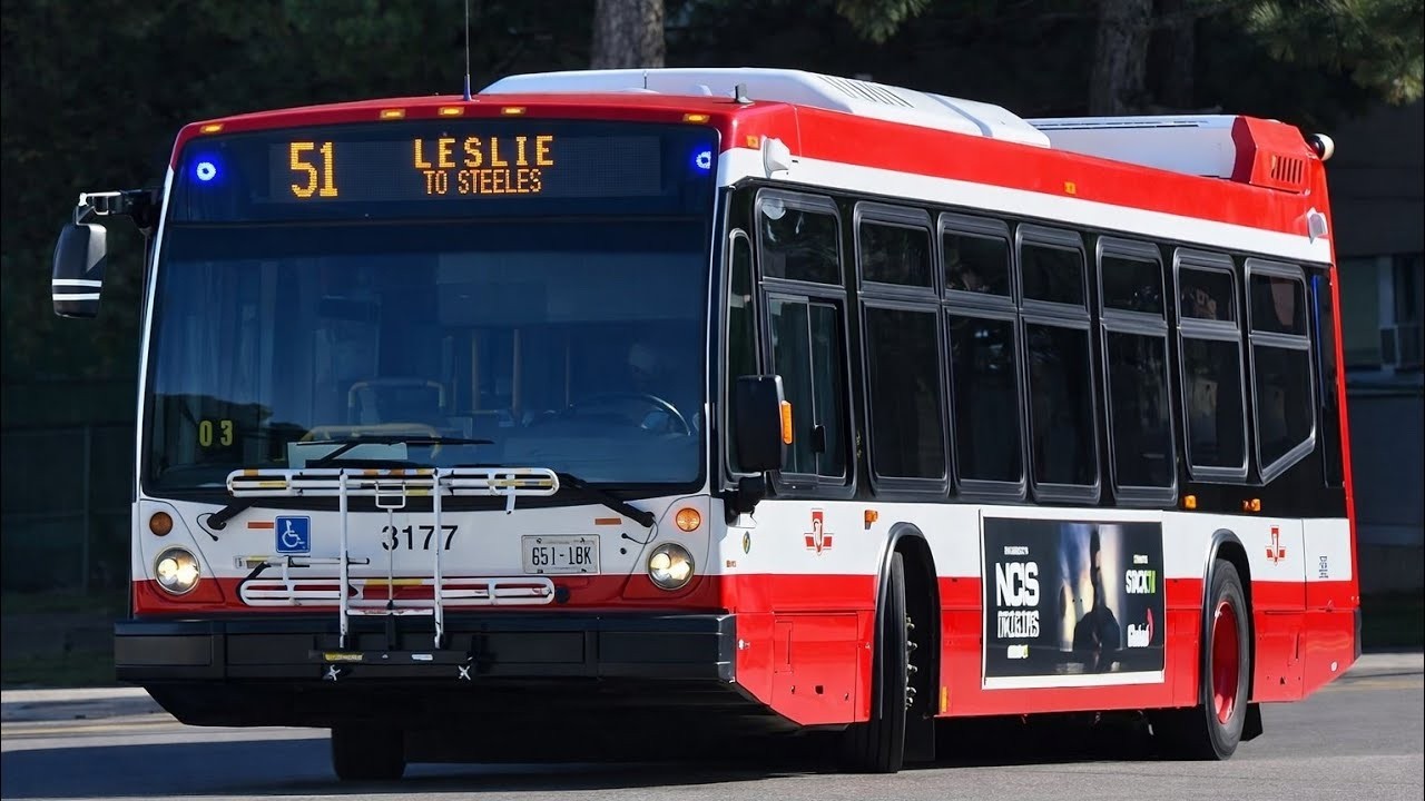 A Ride on Route 51 Leslie From Leslie Station to Eglinton Avenue East ...